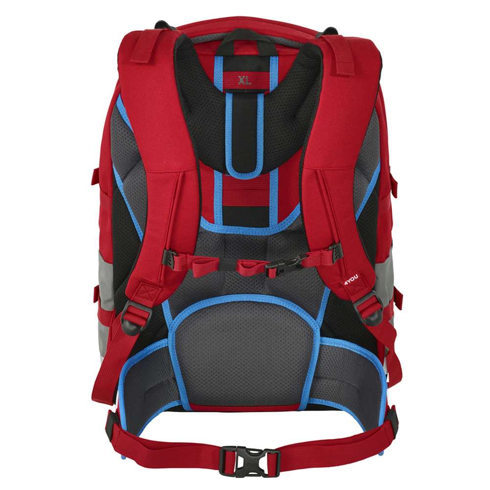 4YOU Schulrucksack Jampac Garden rot grau 30L Rucksack NEU