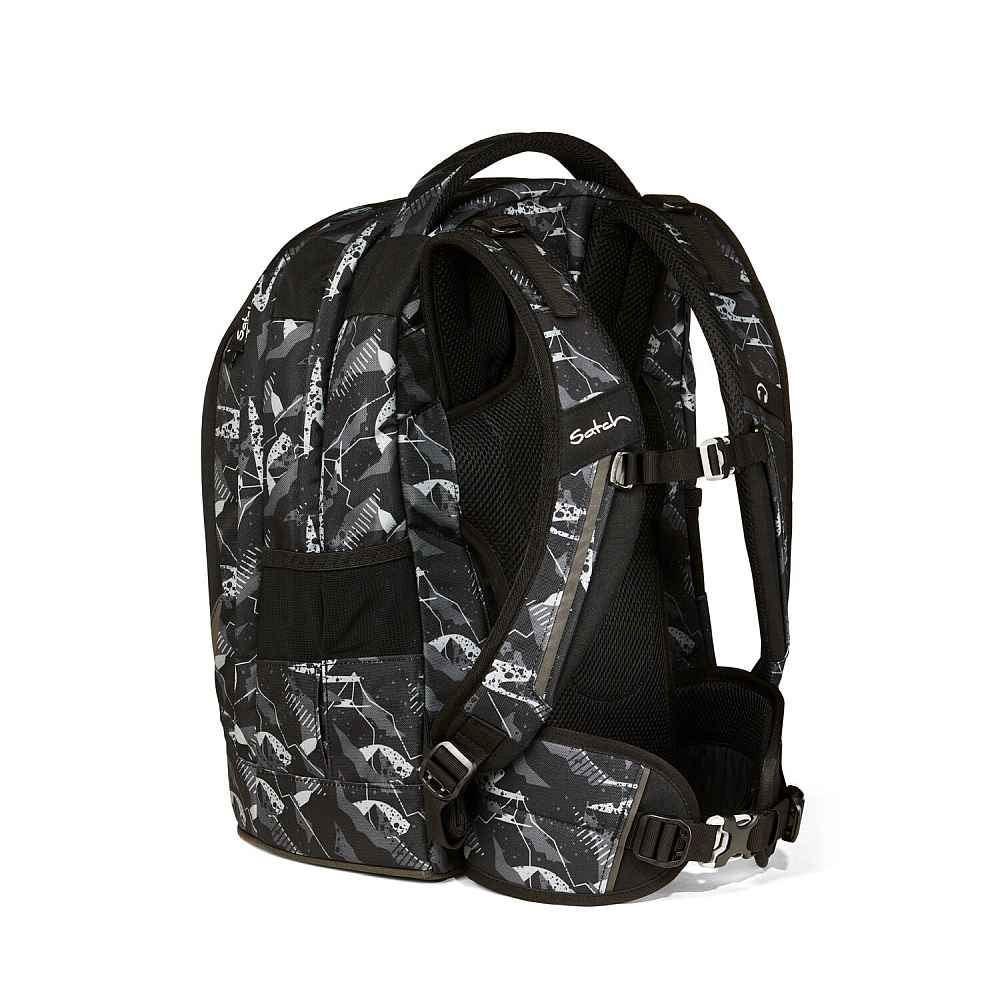 Satch Pack Schulrucksack Mountain Grid 30l Rucksack schwarz grau Swaps