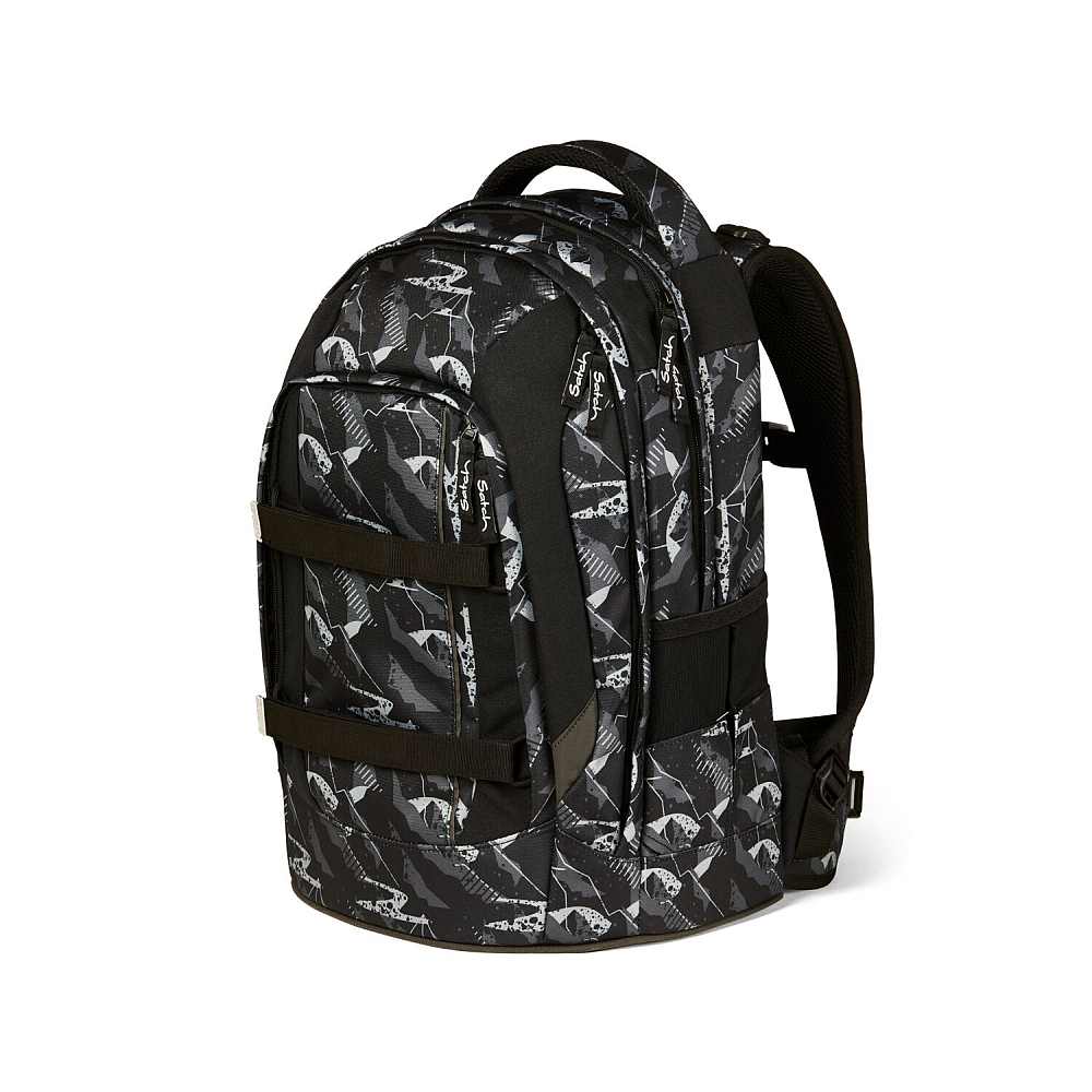 Satch Pack Schulrucksack Mountain Grid 30l Rucksack schwarz grau Swaps